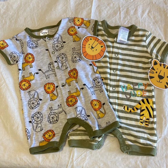 CJP Baby | One Pieces | Lion And Tiger Romper Bundle New | Poshmark